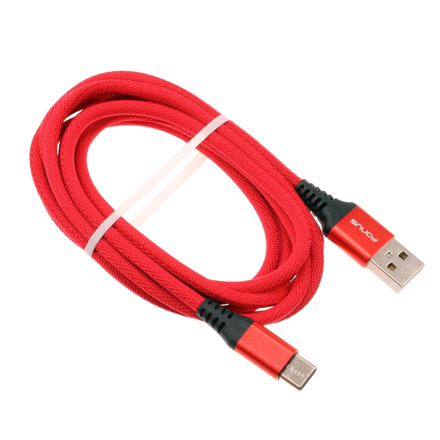 Type-C Red 6ft USB-C Cable for Samsung Galaxy S25/Ultra/Plus - Charger ...