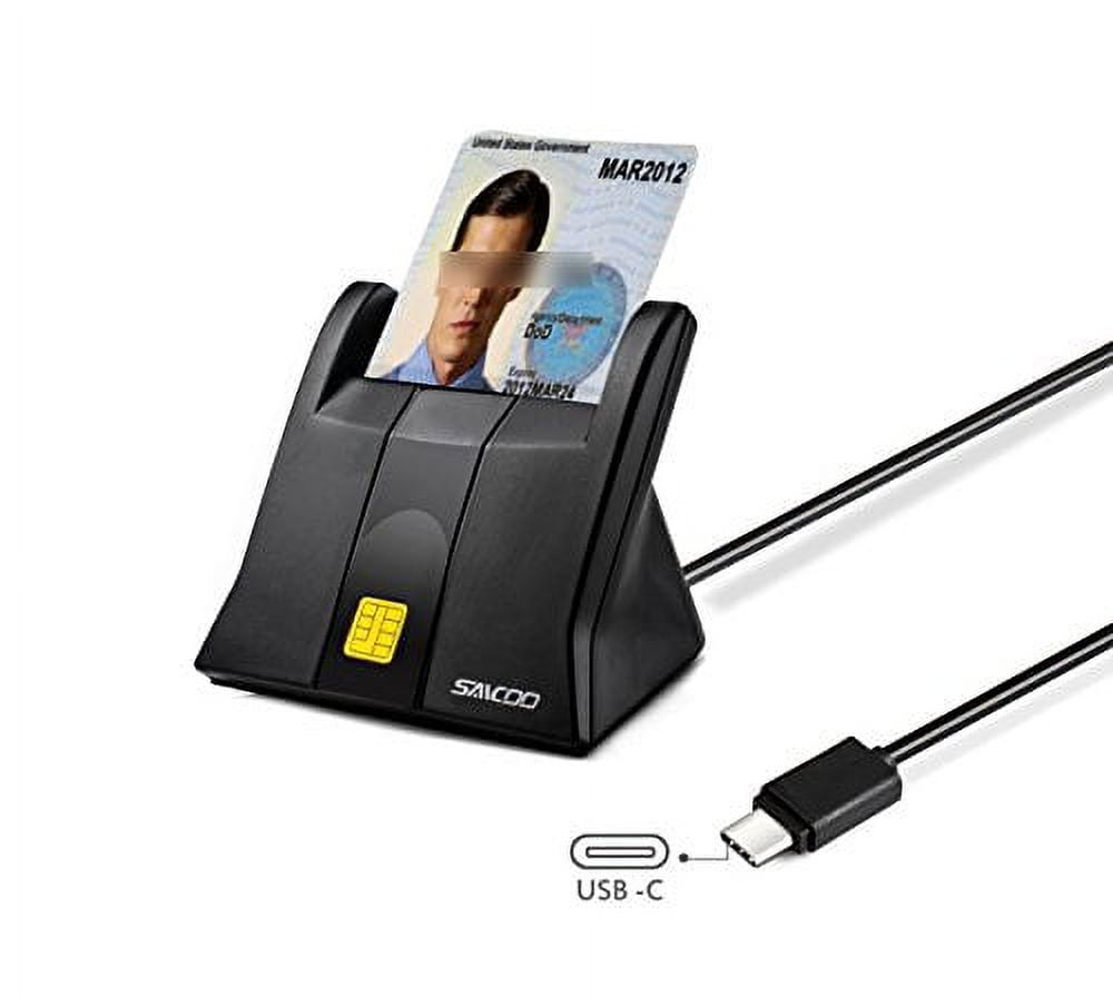 Type C DOD Military Smart Card Reader, USB C Common Access CAC ...