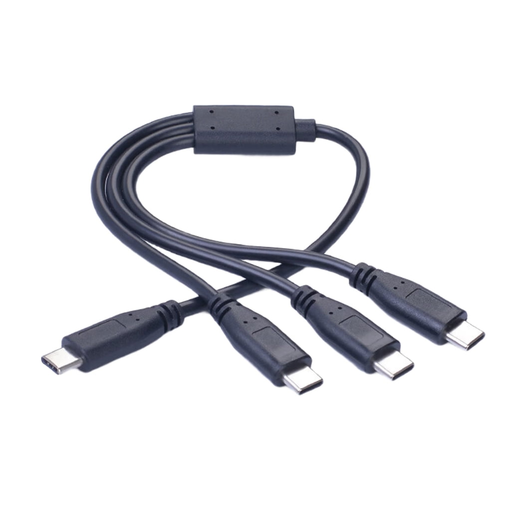 Type C Splitter Cable Type C 1 Female to 3 Male Converter Multiple ...