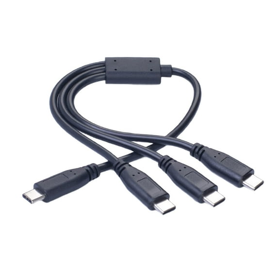 Type C Splitter Cable Type C 1 Female to 3 Male Converter Multiple ...