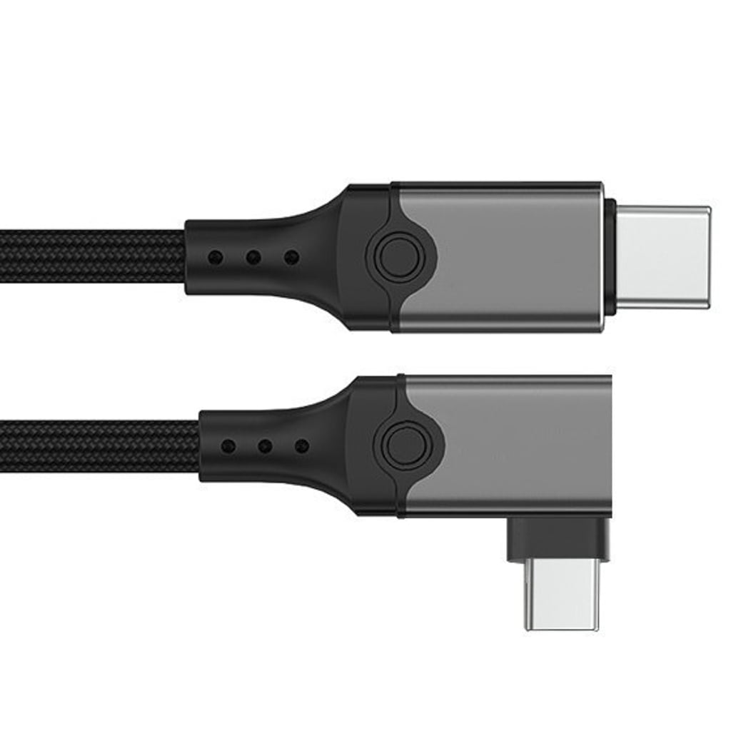 Type C Straight Head Male to 90 Degree Bend Male Data Cable 240W ...