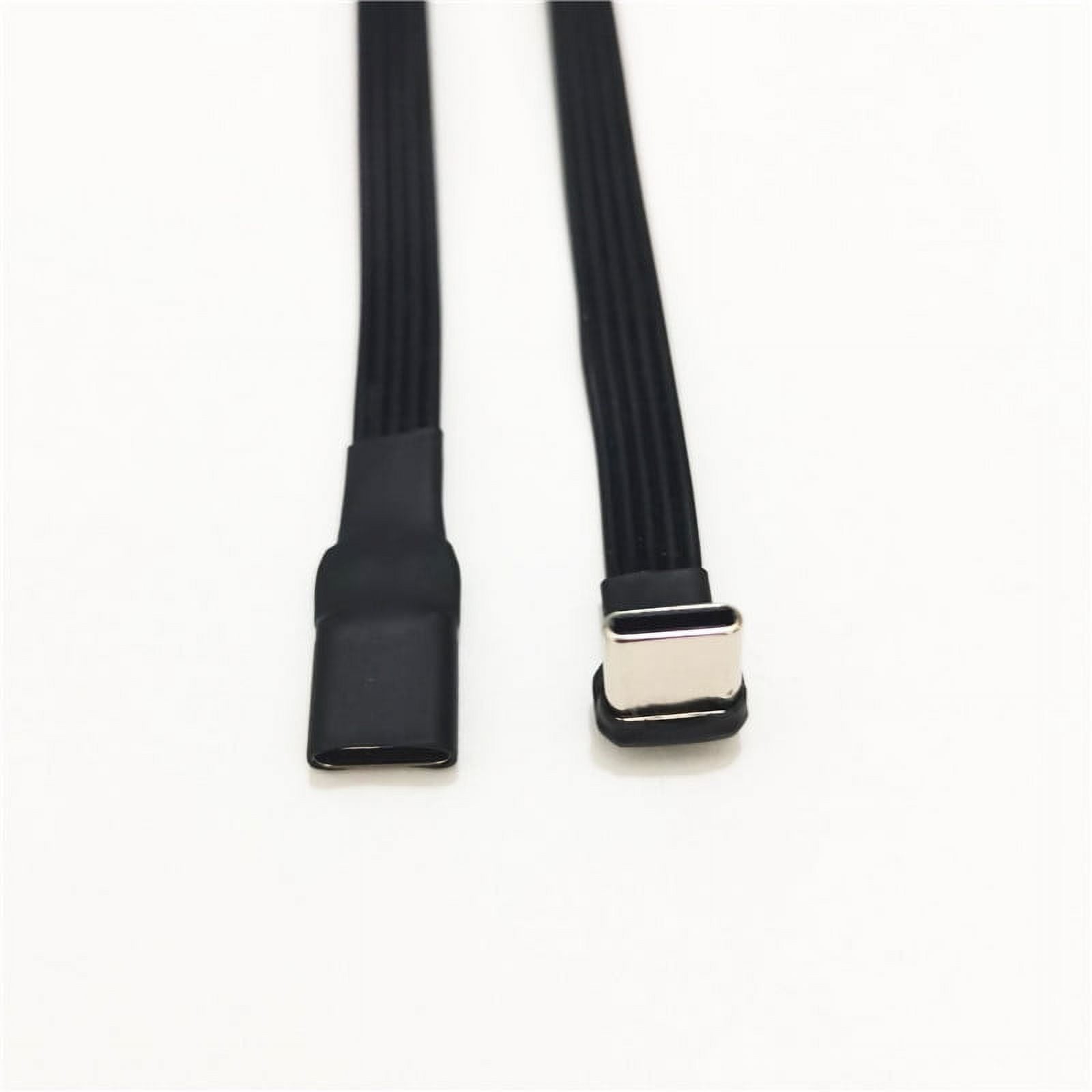 Type C to USB-C 90 Degree Angled adapter cable Power bank flexible ...