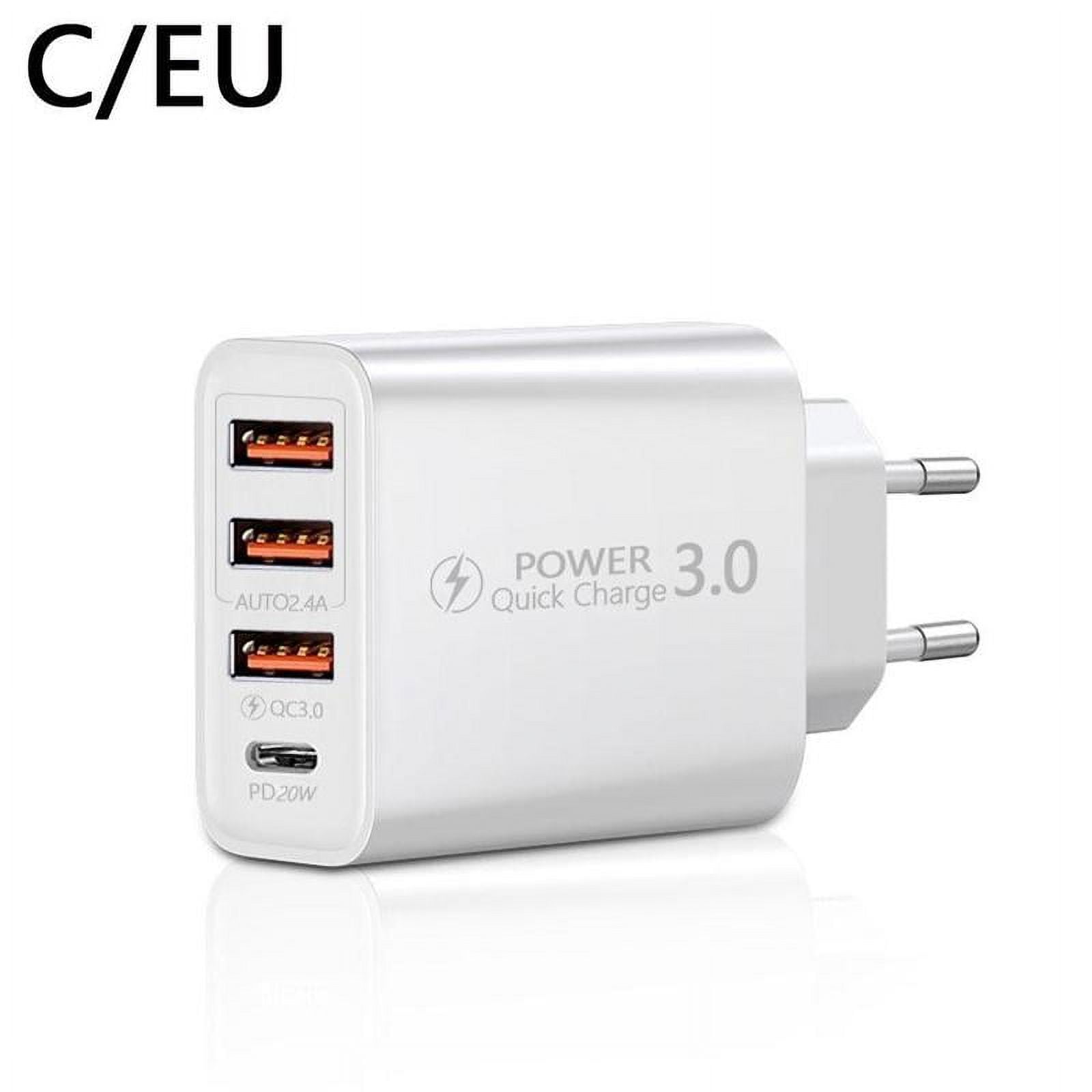 Type C USB Quick Charger 3.0 PD Cell Phone Charger Adapter Power For ...