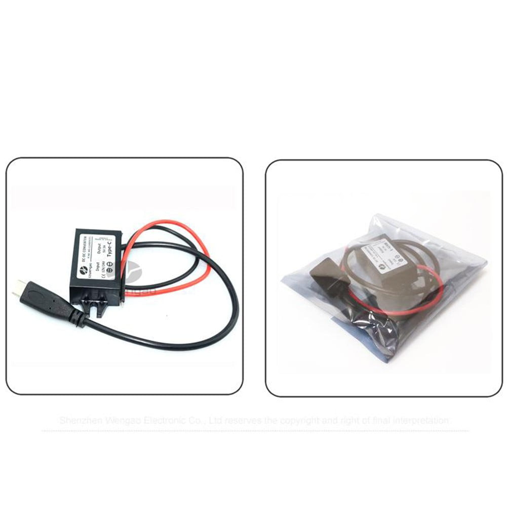 Type-C Usb Smart Charger 12V 24V Drop 5V 3A15W Power Module Converter ...