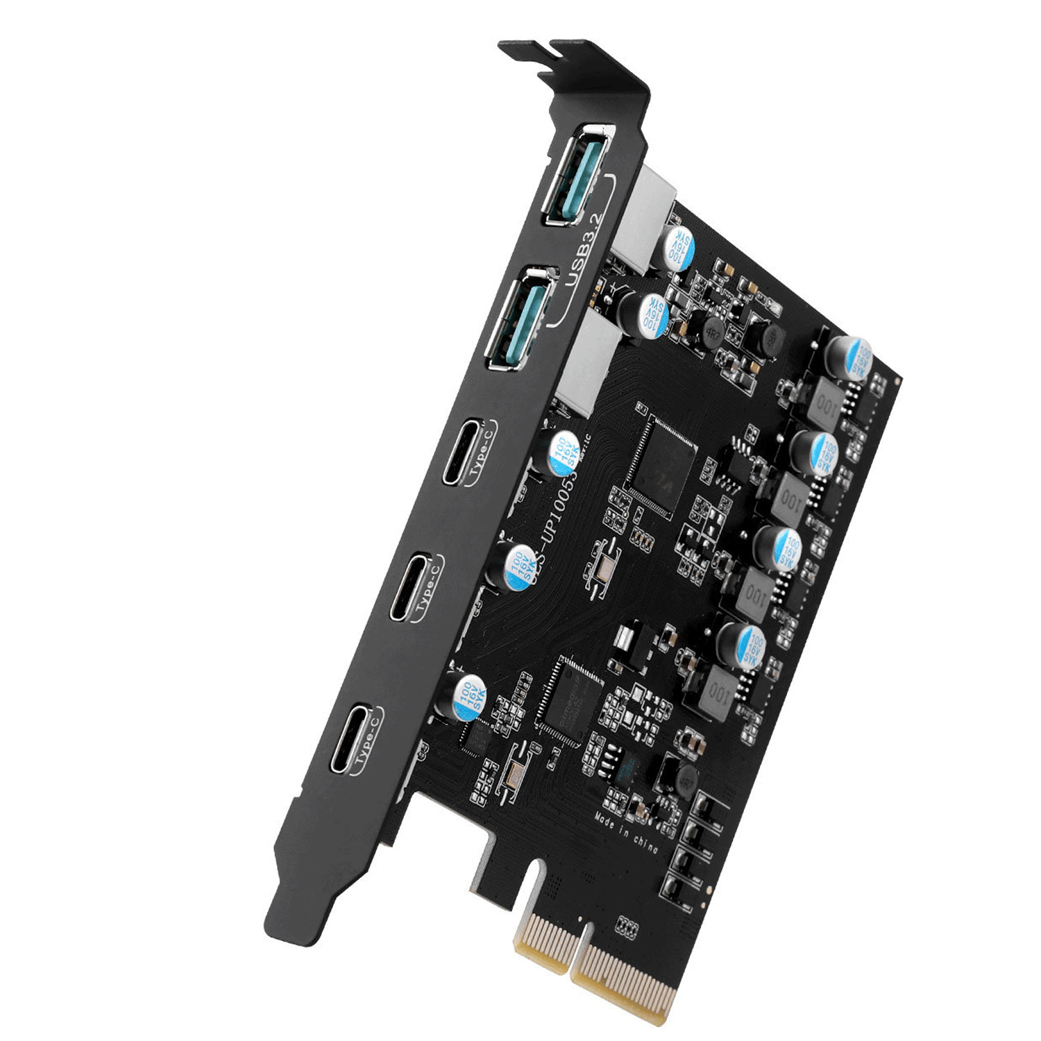 Type-C Expansion Card: USB3.2 Driver-Free Adapter for Desktop Computers ...