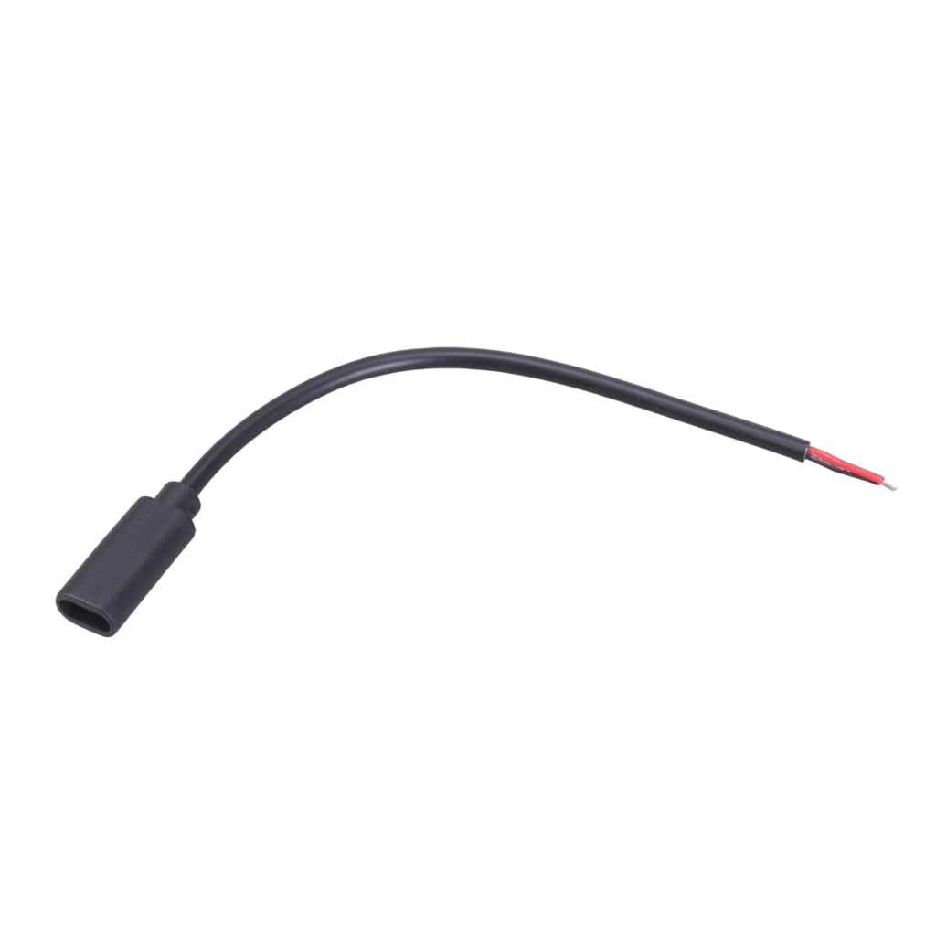 Type-C to 2 Pin Bare Wire Pigtail Extension Power Cable for Repair DIY ...