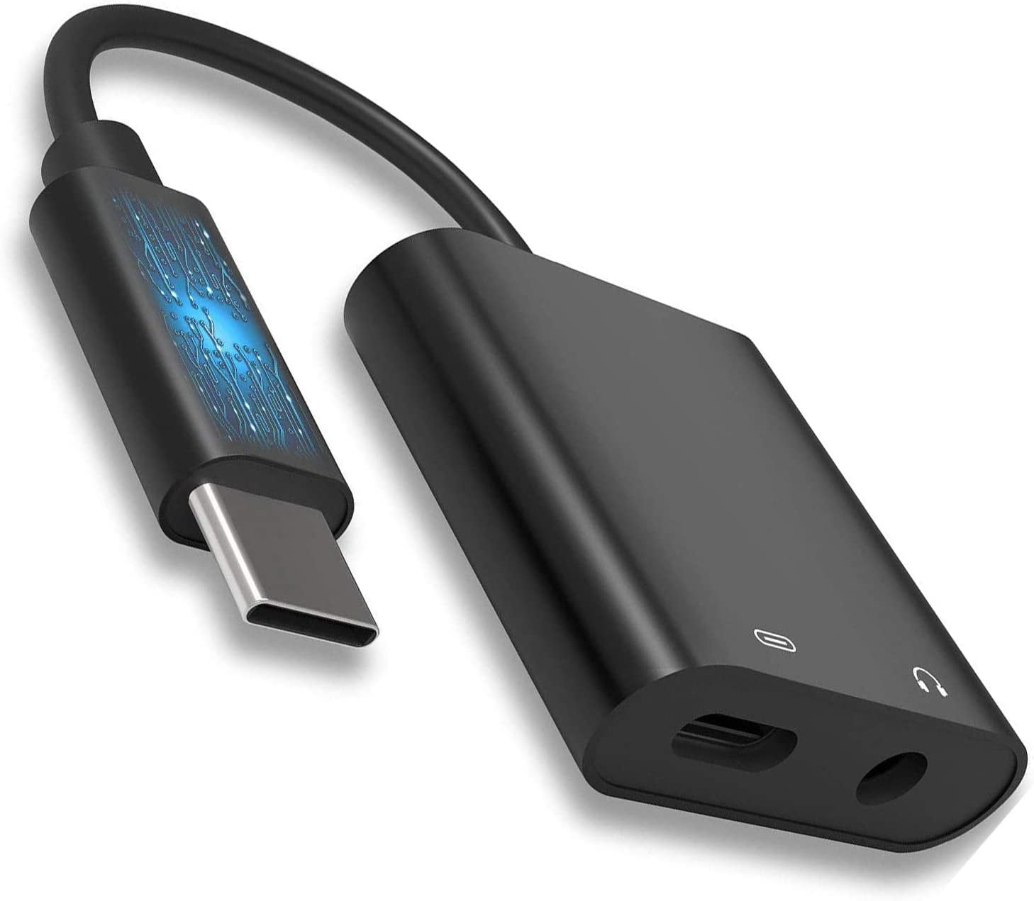 Type C to 3.5mm Audio Adapter, 2 in 1 USB Type C to 3.5mm Headphone ...