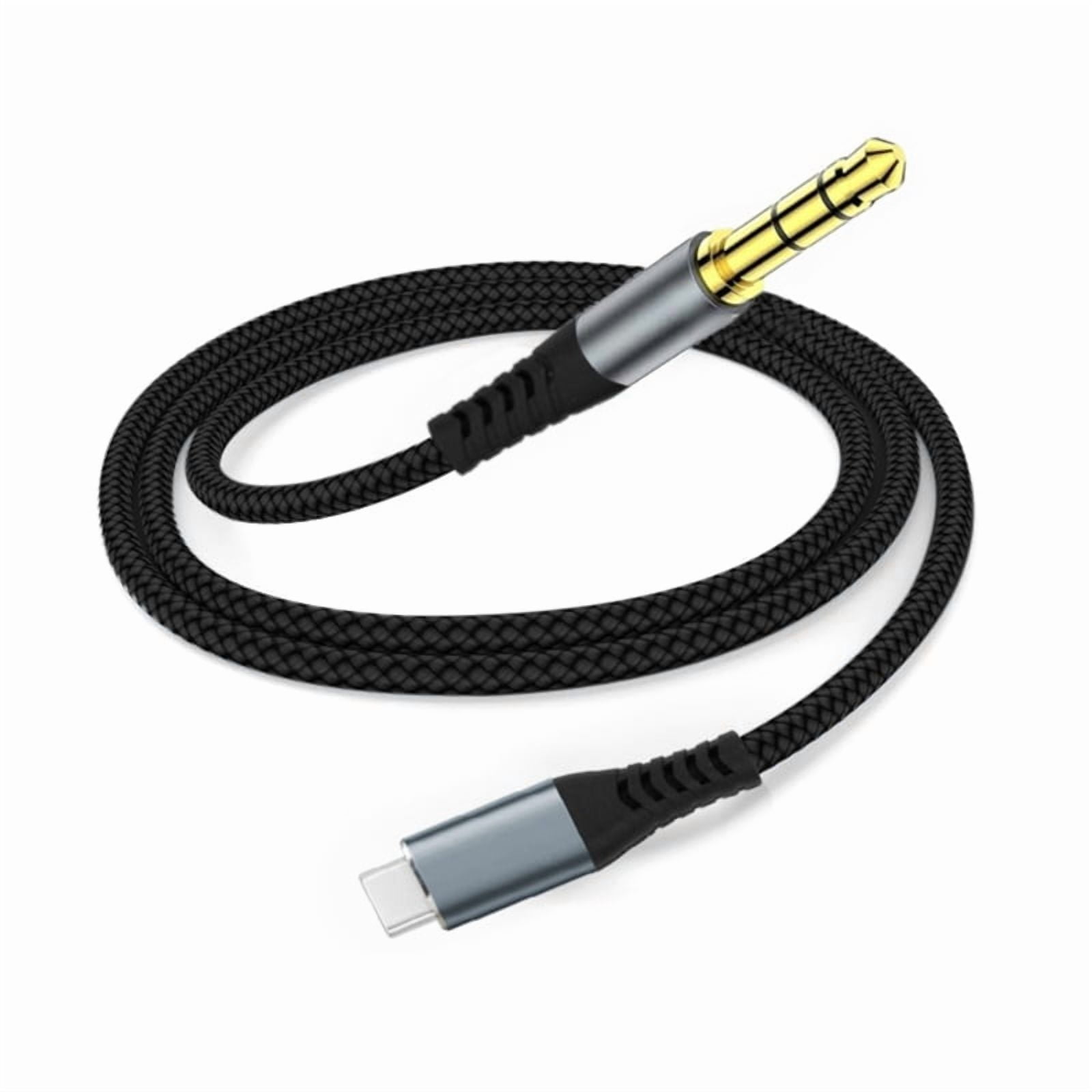 Type C to 3.5mm Audio Cable With Builts in DACs Chip USB C to 1/8inch Cord for HIFIs Sound ...