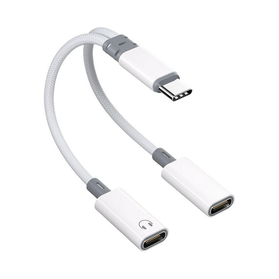 Type C to 3.5mm Sound Chargers Adapters 60W Fast Speed Power Delivery ...