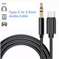 Type C to Aux Cable USB Type-C Male To 3.5mm Cord Car AUX Music Audio ...