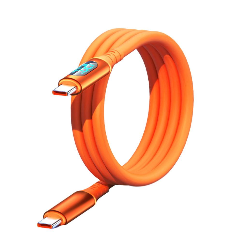 Type C to C Fast Charging Cable, 120W PD with LED Display, Data ...