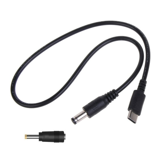 Type C to DC5.5mmx2.1mm Power Cord Wire Supports 5V/9V/12V/15V/20V 3A ...
