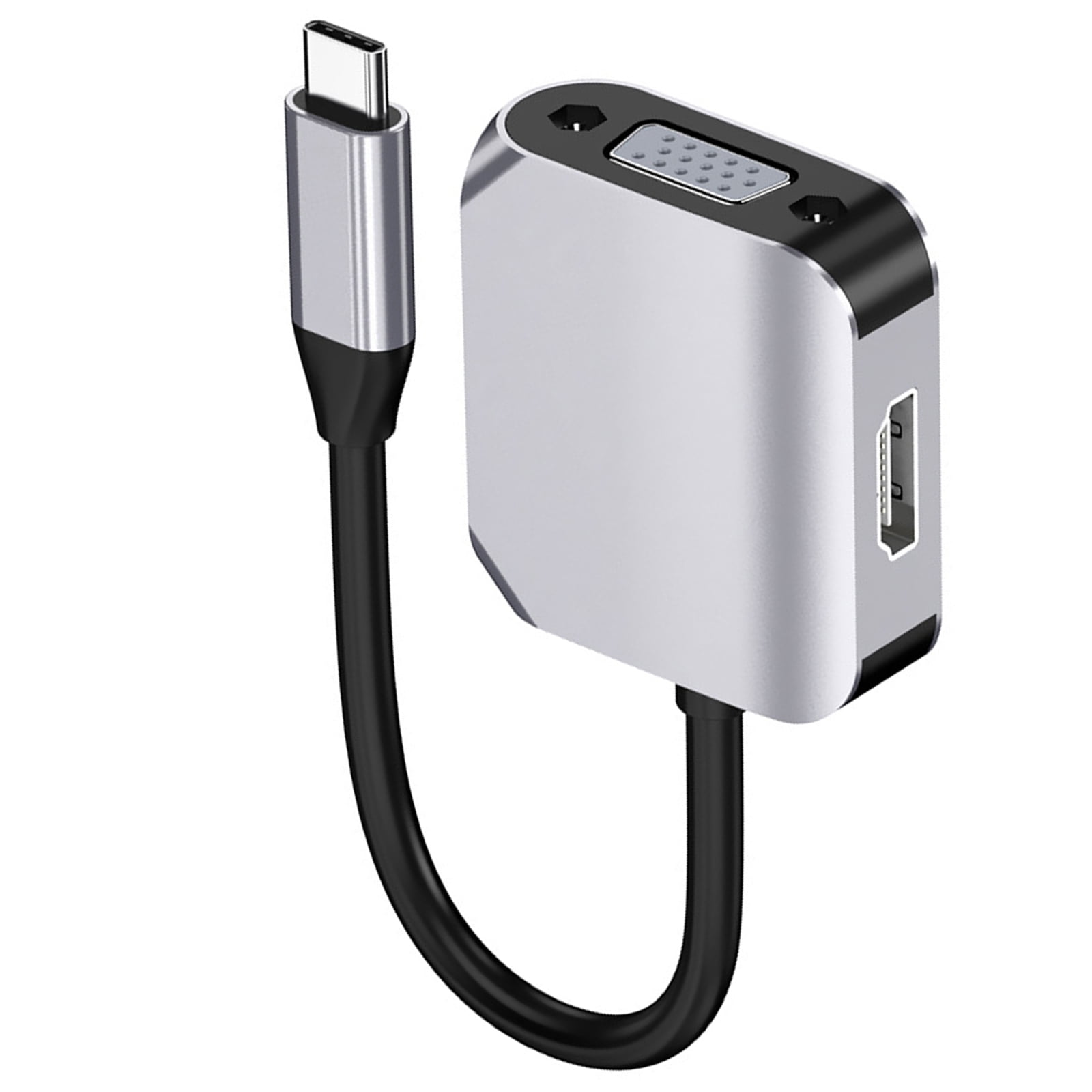 Type-C to HDMI+VGA Converter, Reversible USB-C Connector, High ...