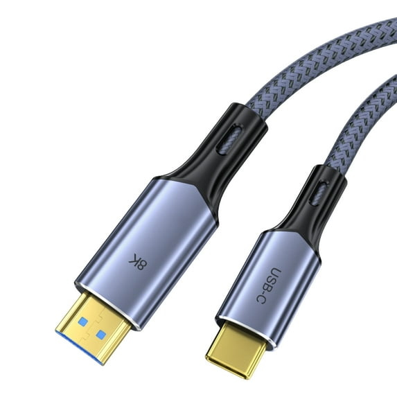 Type C to HDTV Cable 8K@60Hz 4K@120Hz USB C to HDTV Cable 4K Adapter ...