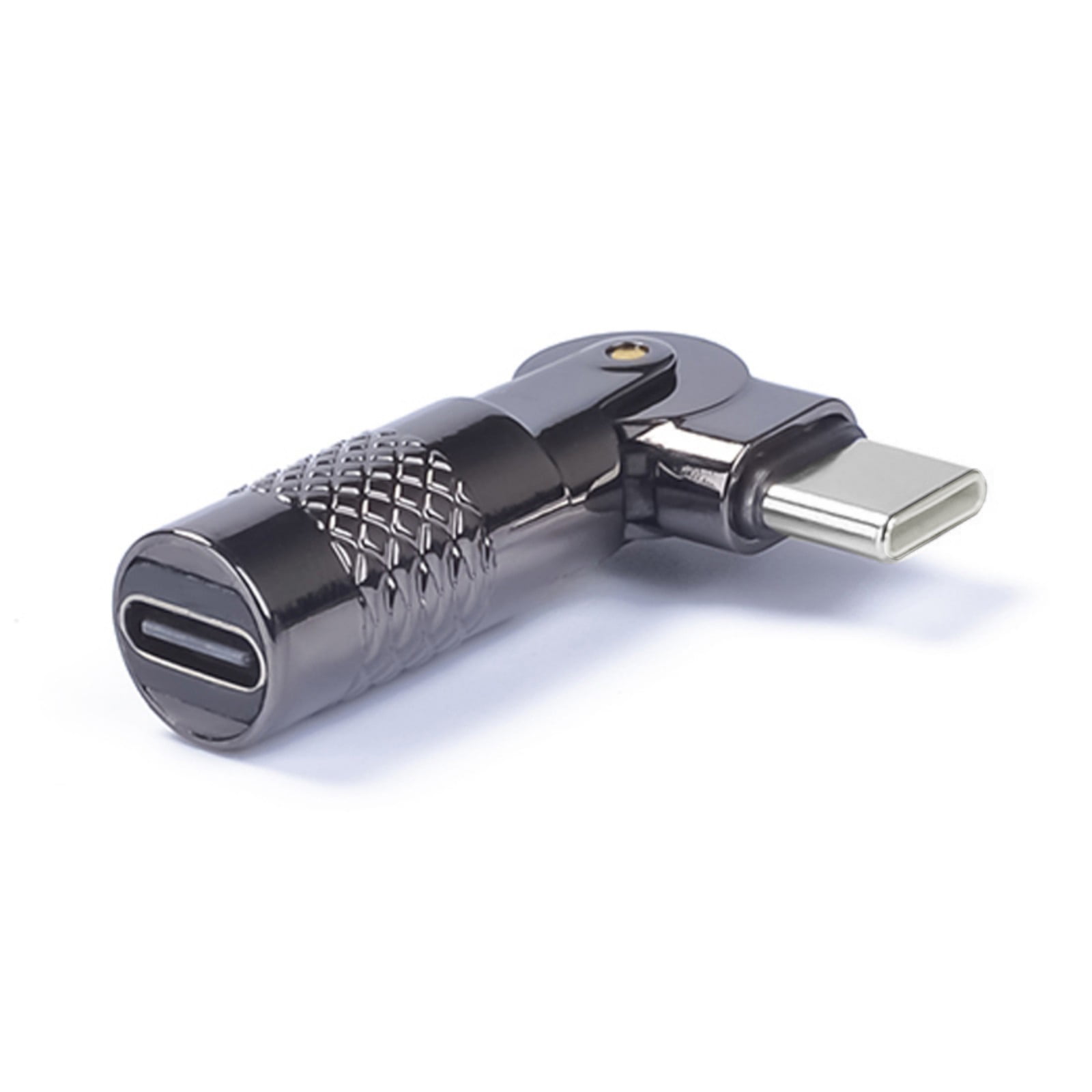 Type C to Type C Adapter 60W Right Angle Male to Female for Laptop ...