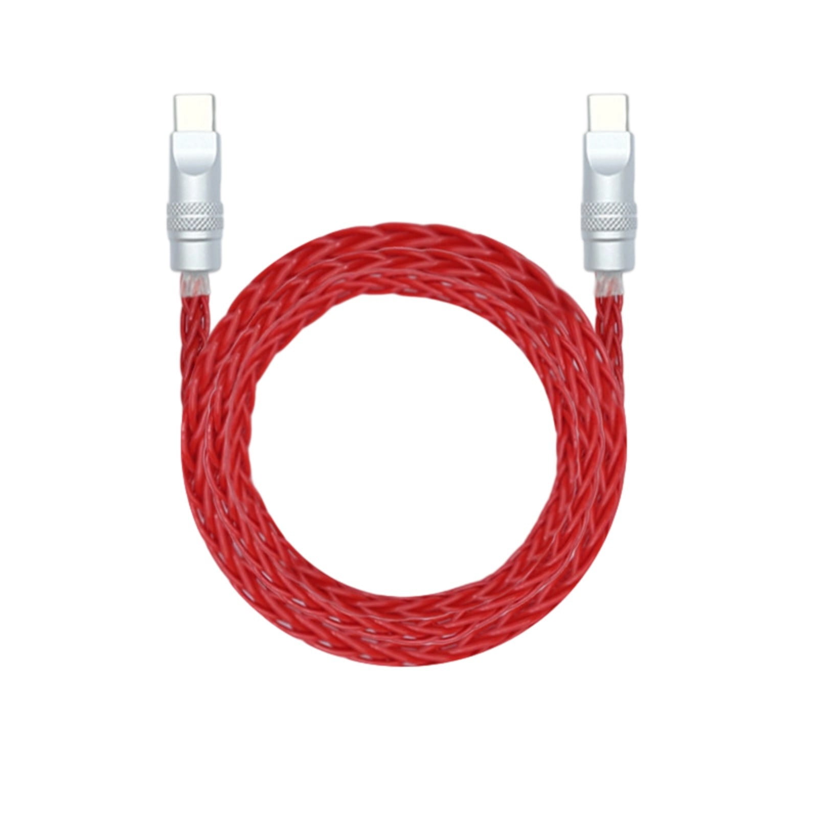 Type C to Type C Braided Cable Eight Cored Monocrystalline Coppered ...