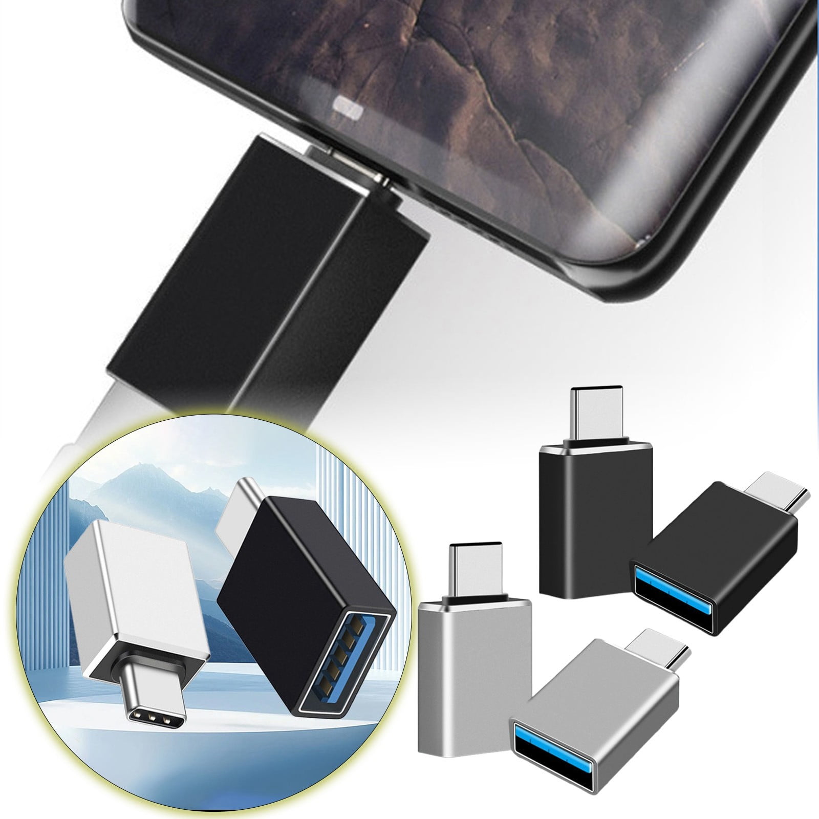 Type C to USB 3.0 Adapter High Speed Data Transfer Plug and Play for ...