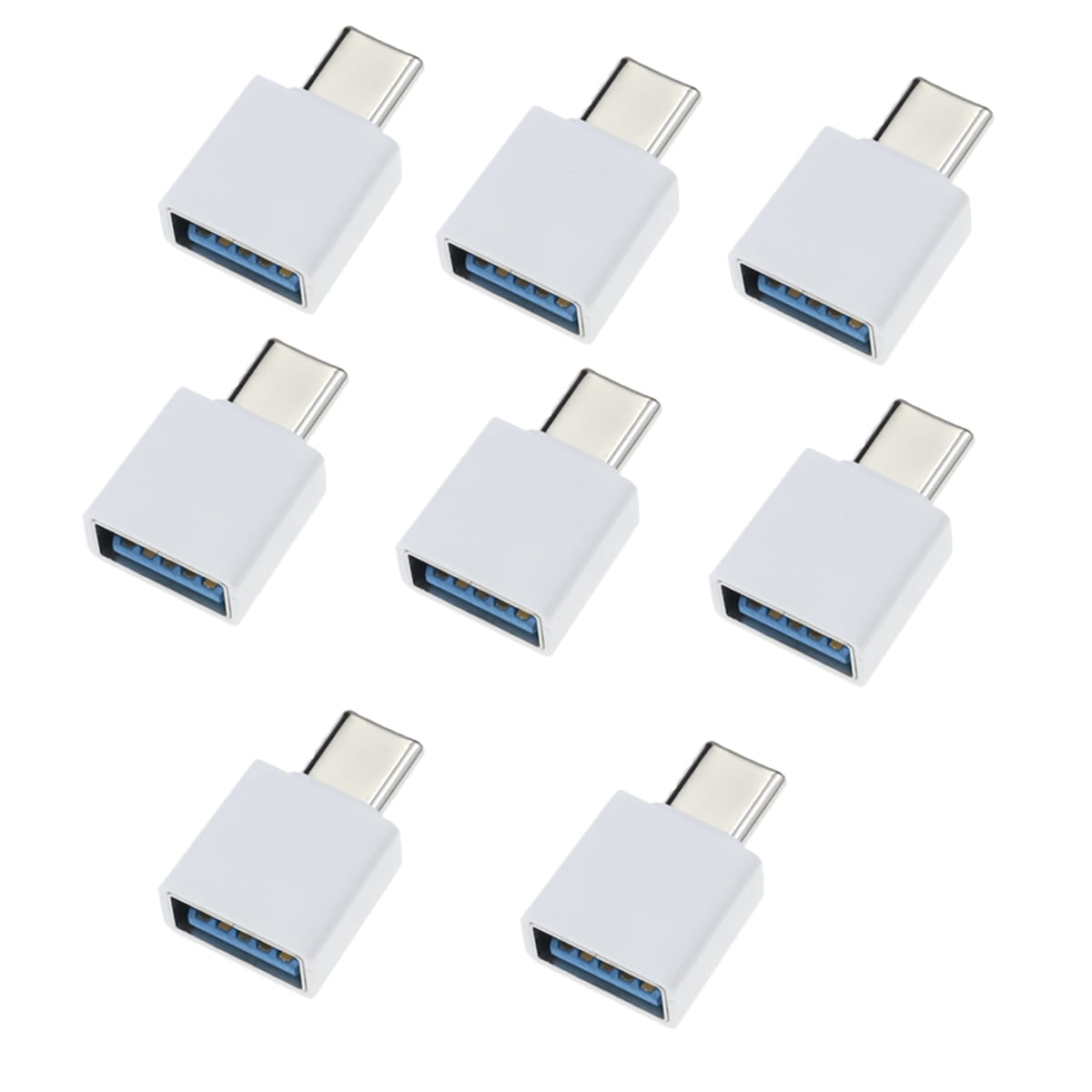 Type-C to USB Adapter(8pcs),Data Transmission,Rechargeable Function OTG ...