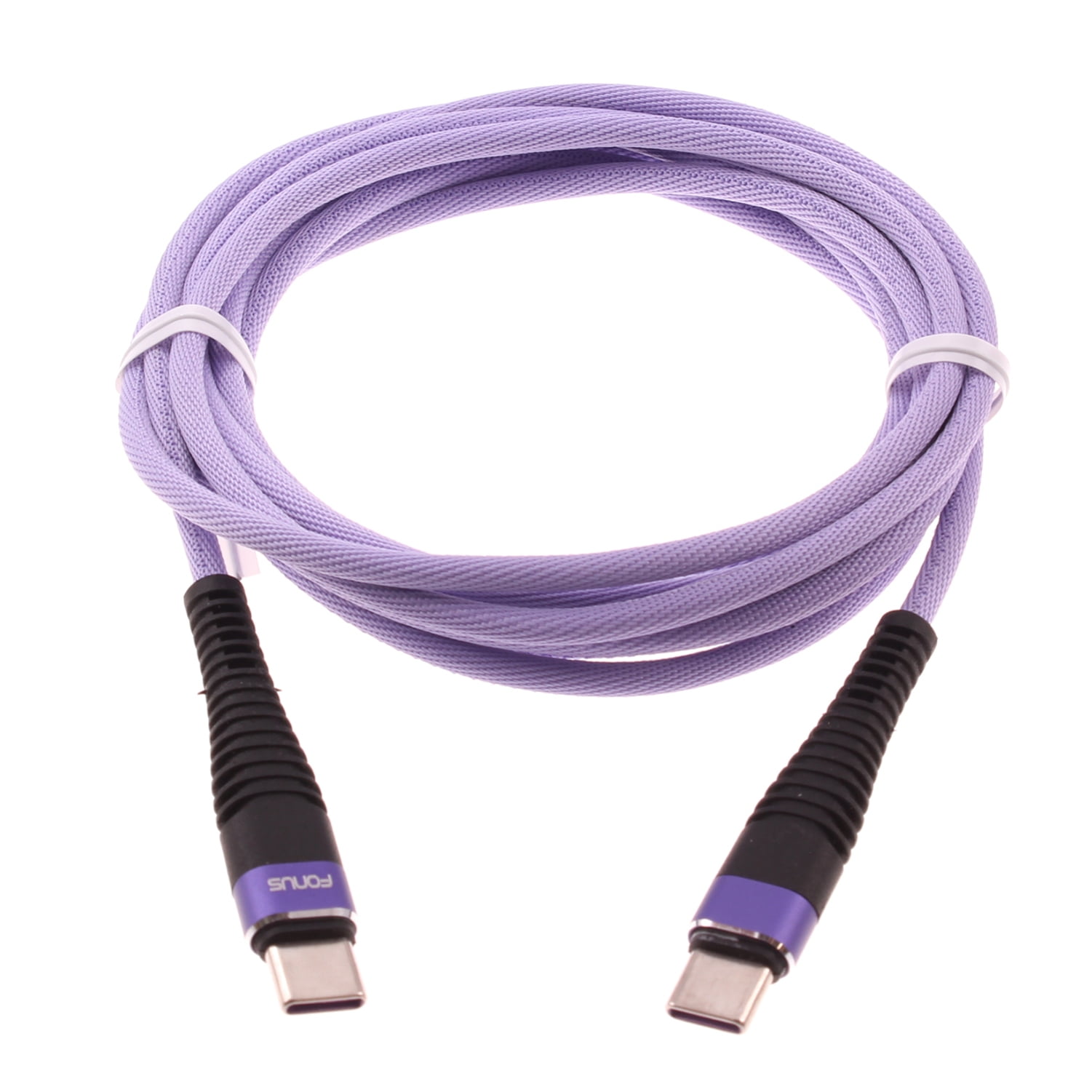 Type-C to USB-C Purple 6ft PD Cable for Samsung Galaxy A16 5G - Long ...