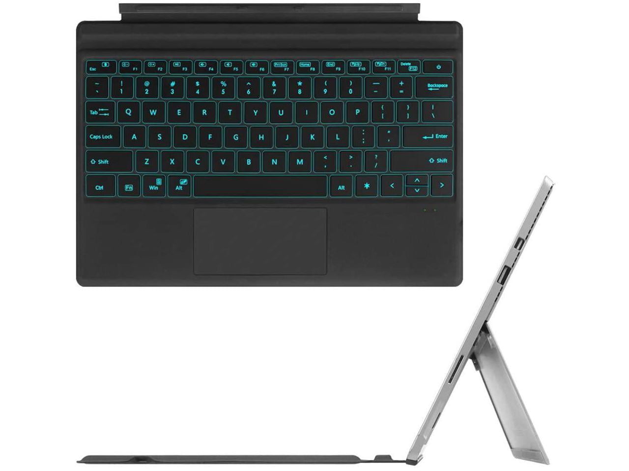 Type Cover for Microsoft Surface Pro 7 Plus / Pro 7 / Pro 5 / Pro 4 / Por 3, [7-Color Backlit ...