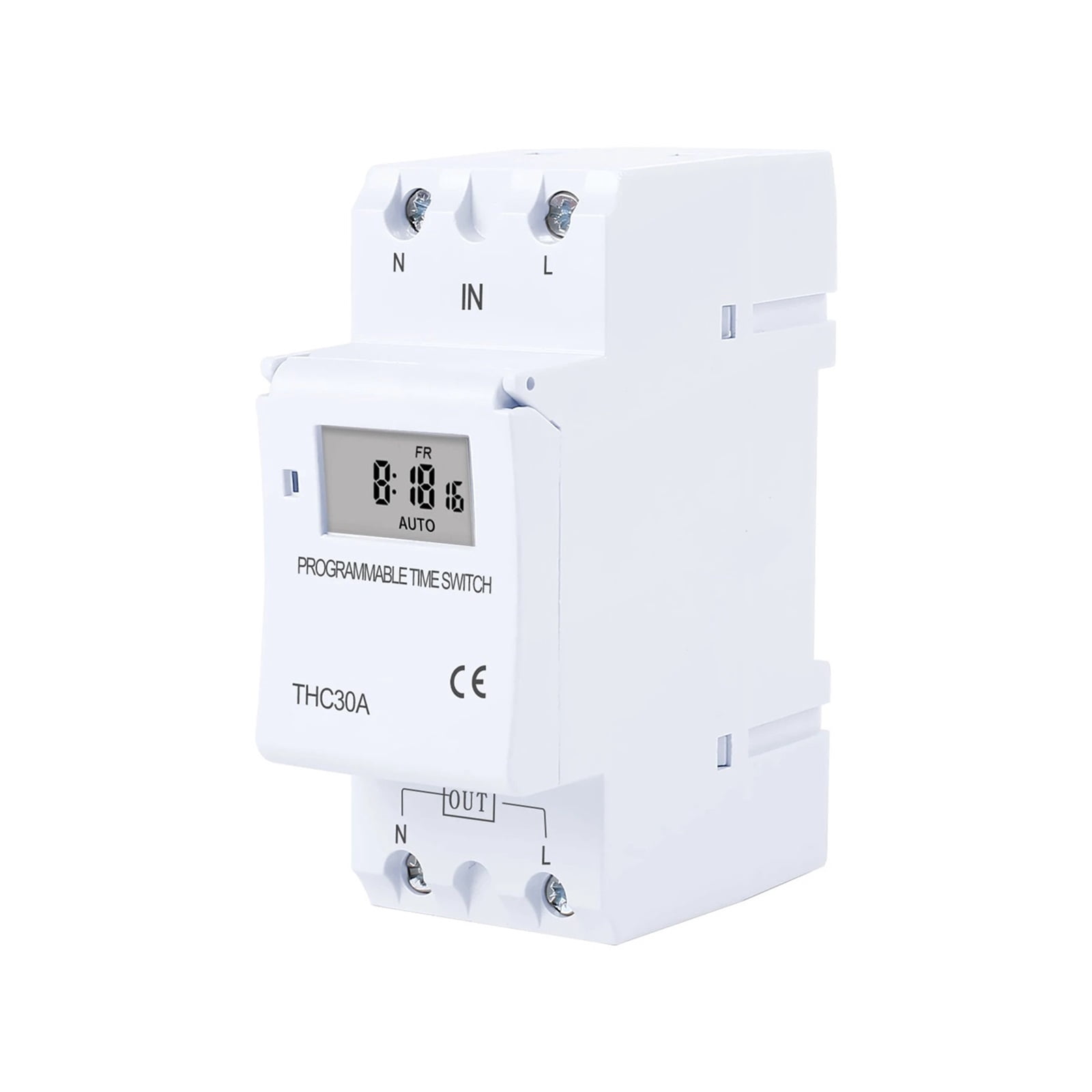 Type Din Rail 2 wire Weekly 7 Days Programmable Digital TIME SWITCH ...