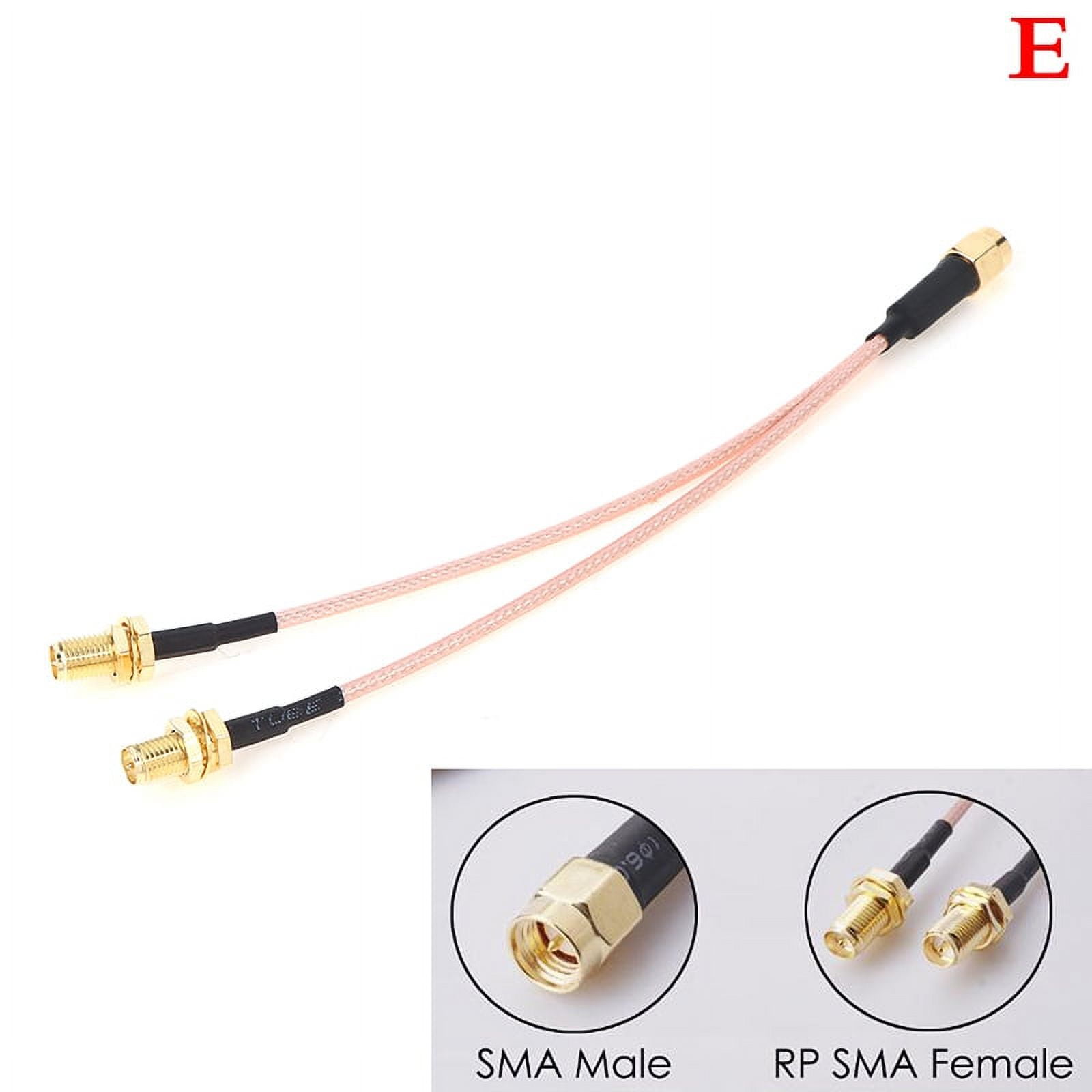 (Type E) SMA to 2X SMA Male Female Y type Splitter Combiner Jumper ...