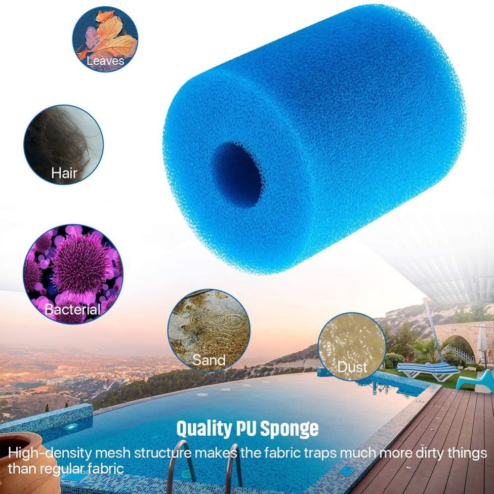 Type H Pool Filter Cartridge Sponge for Pool Pump, 1 Pack Swimming Pool ...