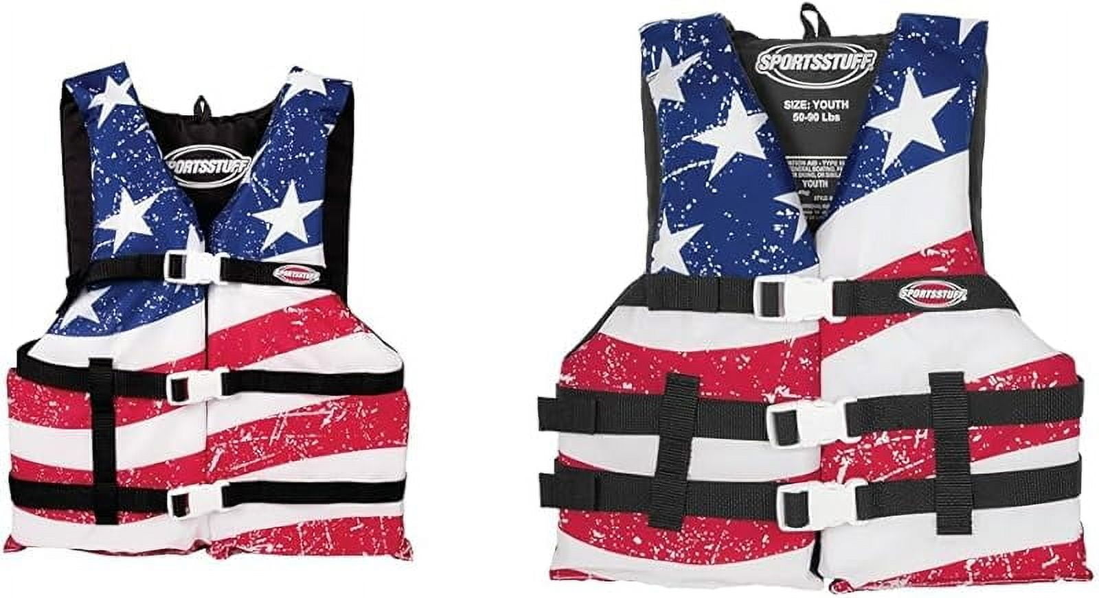 Type III Life Jacket US Coast Guard Approved Open Sides with 3 Body ...