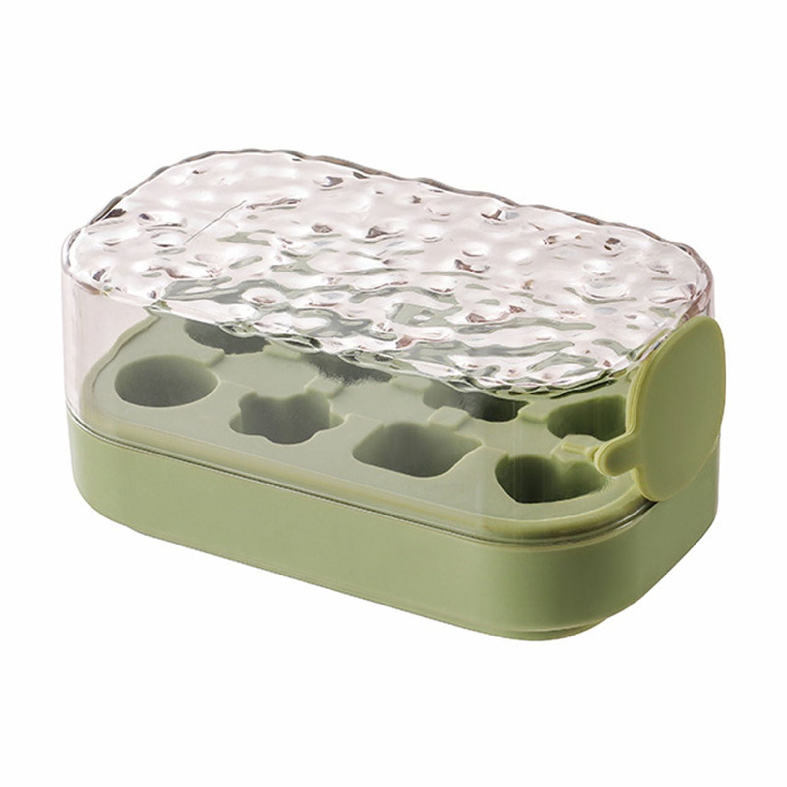 Type Ice Grid Ice Cube Tray With Lid Maker For Easy Use Cover ...