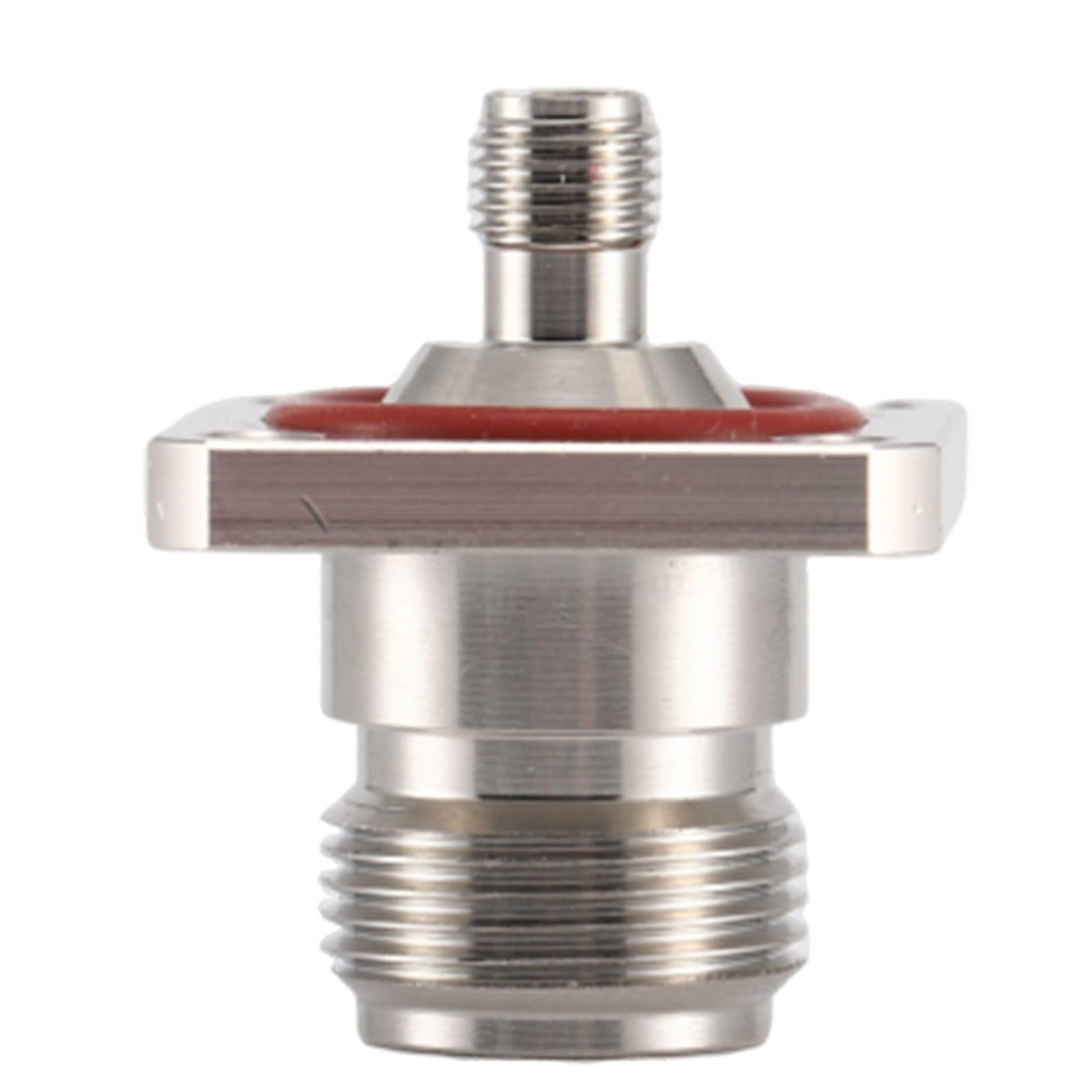 Type N to SMA Coax Connector, N Female to SMA Female 4-Hole Panel Mount ...