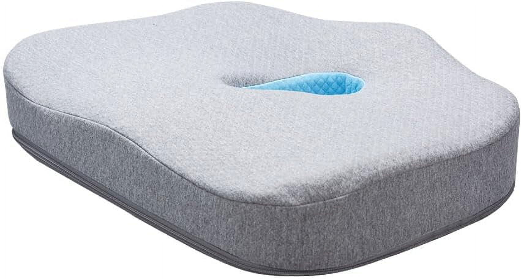 Type S Smoothing Premium Comfort Memory Foam Seat Cushion - Ergonomic ...