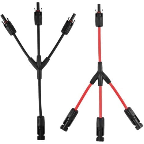 Type Solar Connectors, 2pcs (1 to 3 Branches) Professional Waterproof ...