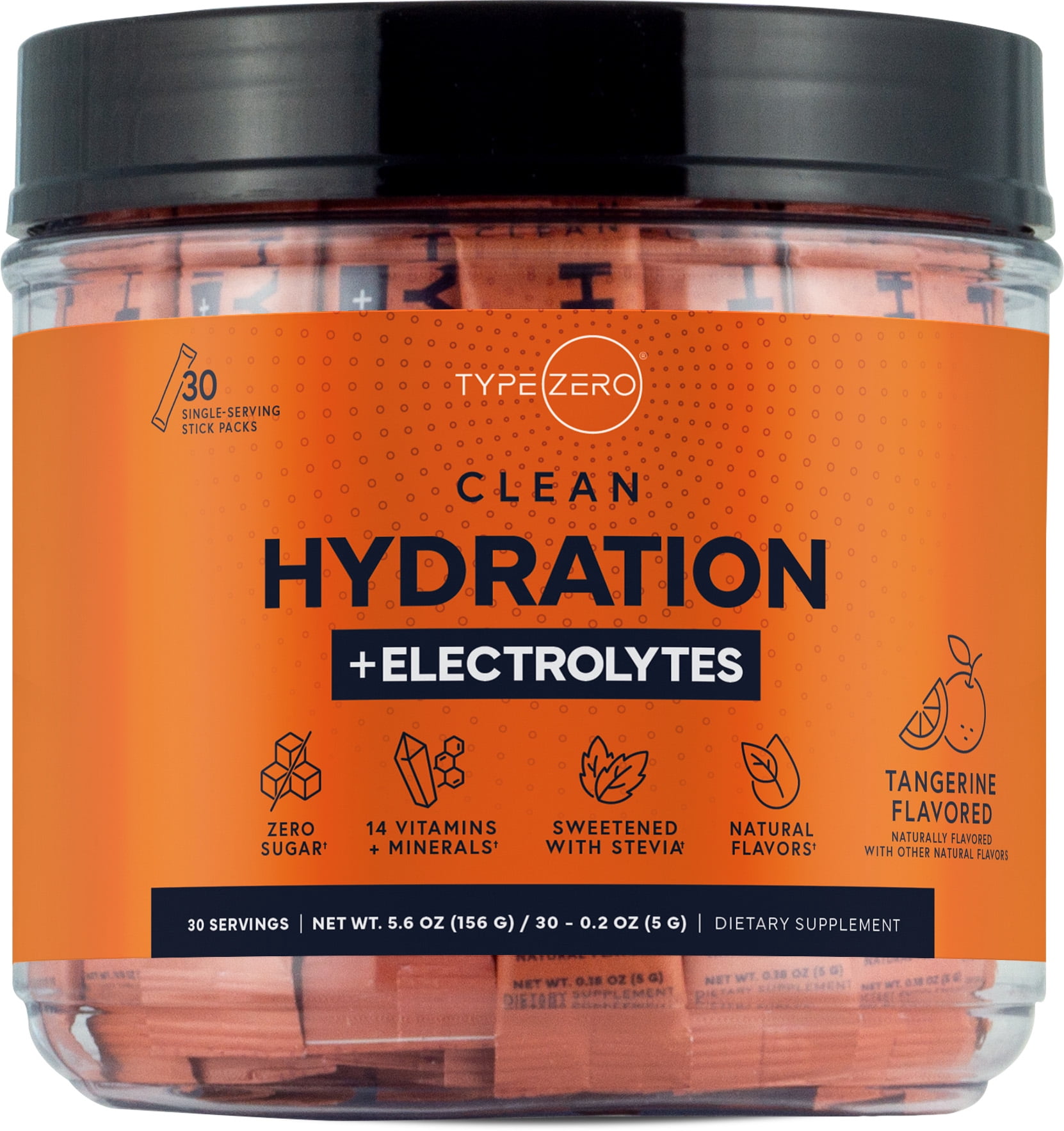 Type Zero Clean Hydration + Electrolytes Drink Mix (30 Single-Serving ...