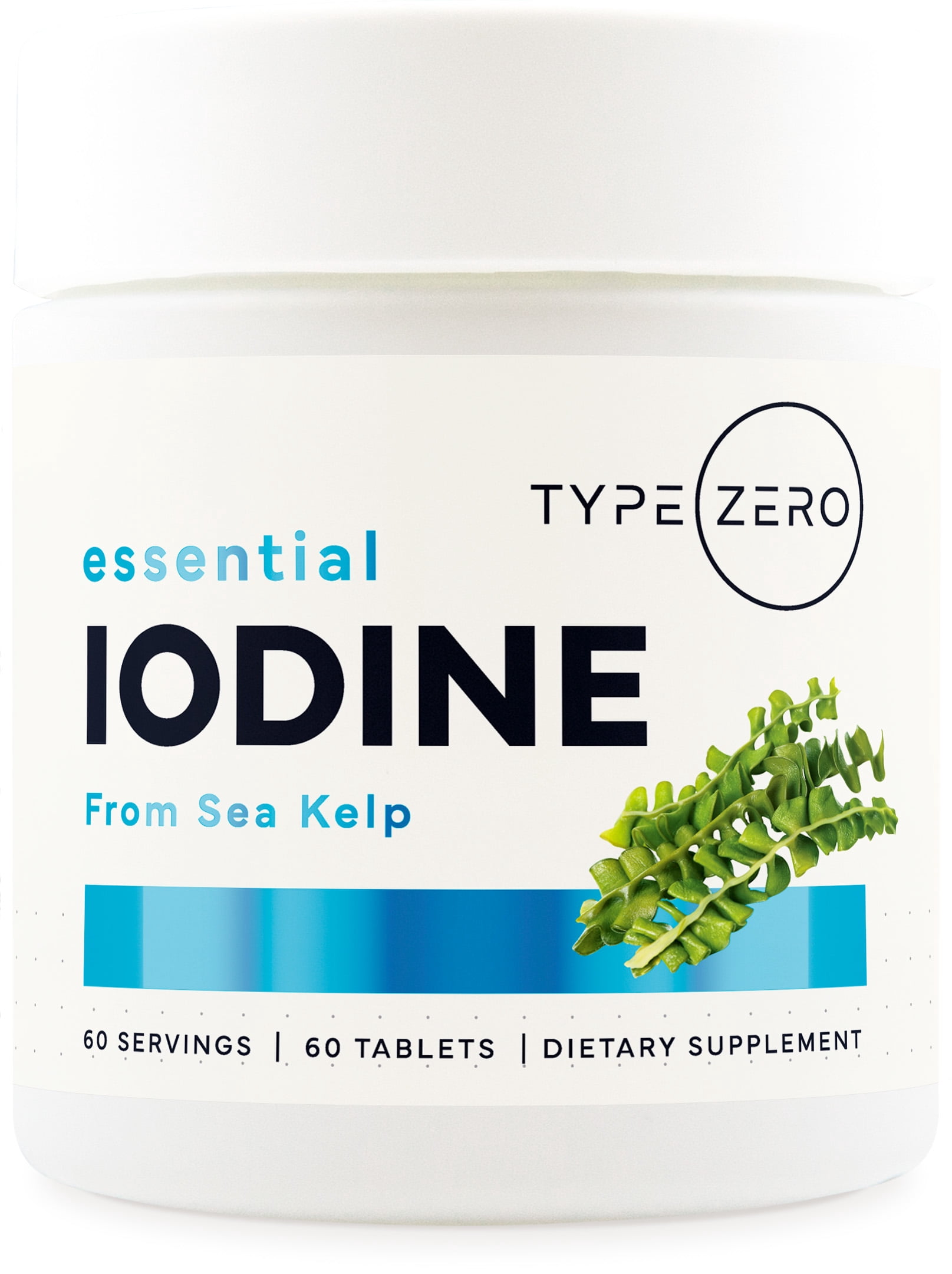 Type Zero Clean Iodine Supplement (From Sea Kelp) 60 Tablets (325mcg ...