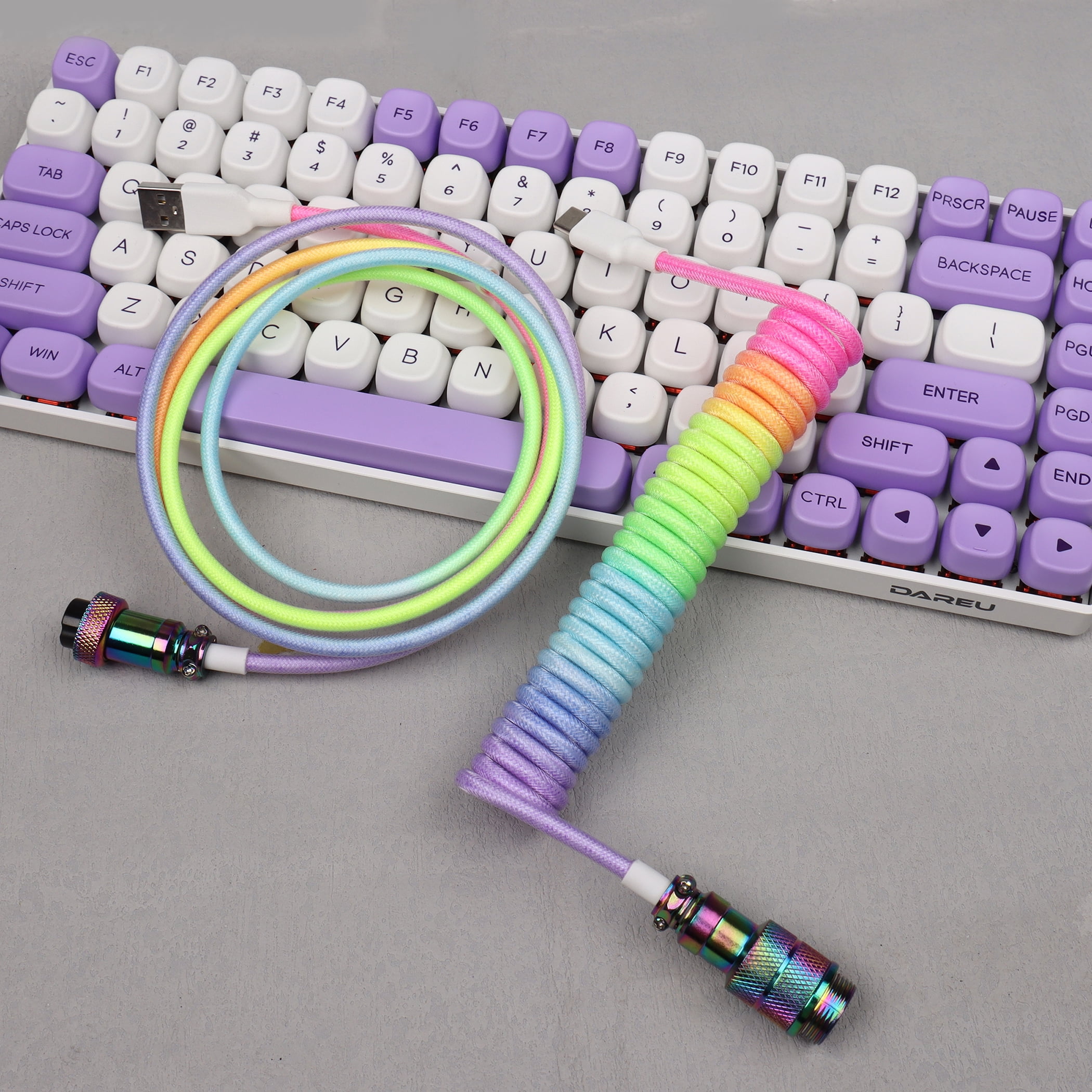 Type-c Usb Mechanical Keyboard Cable With Gx16 Dazzling Aviator ...
