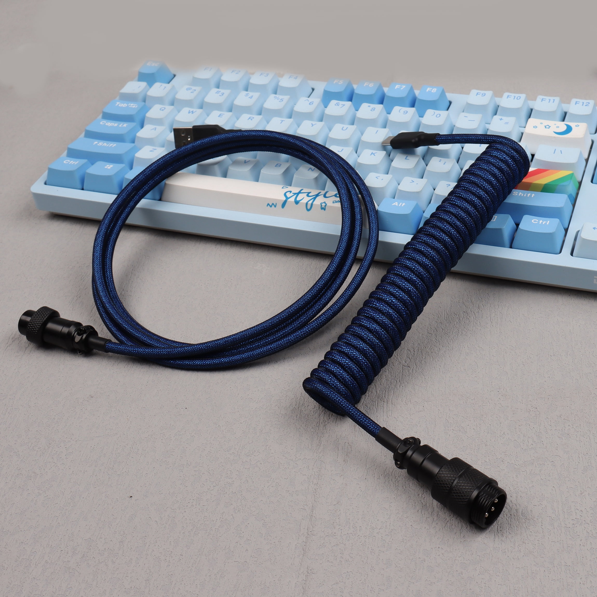 Type-c Usb Mechanical Keyboard Cable With Gx16 Dazzling Aviator ...