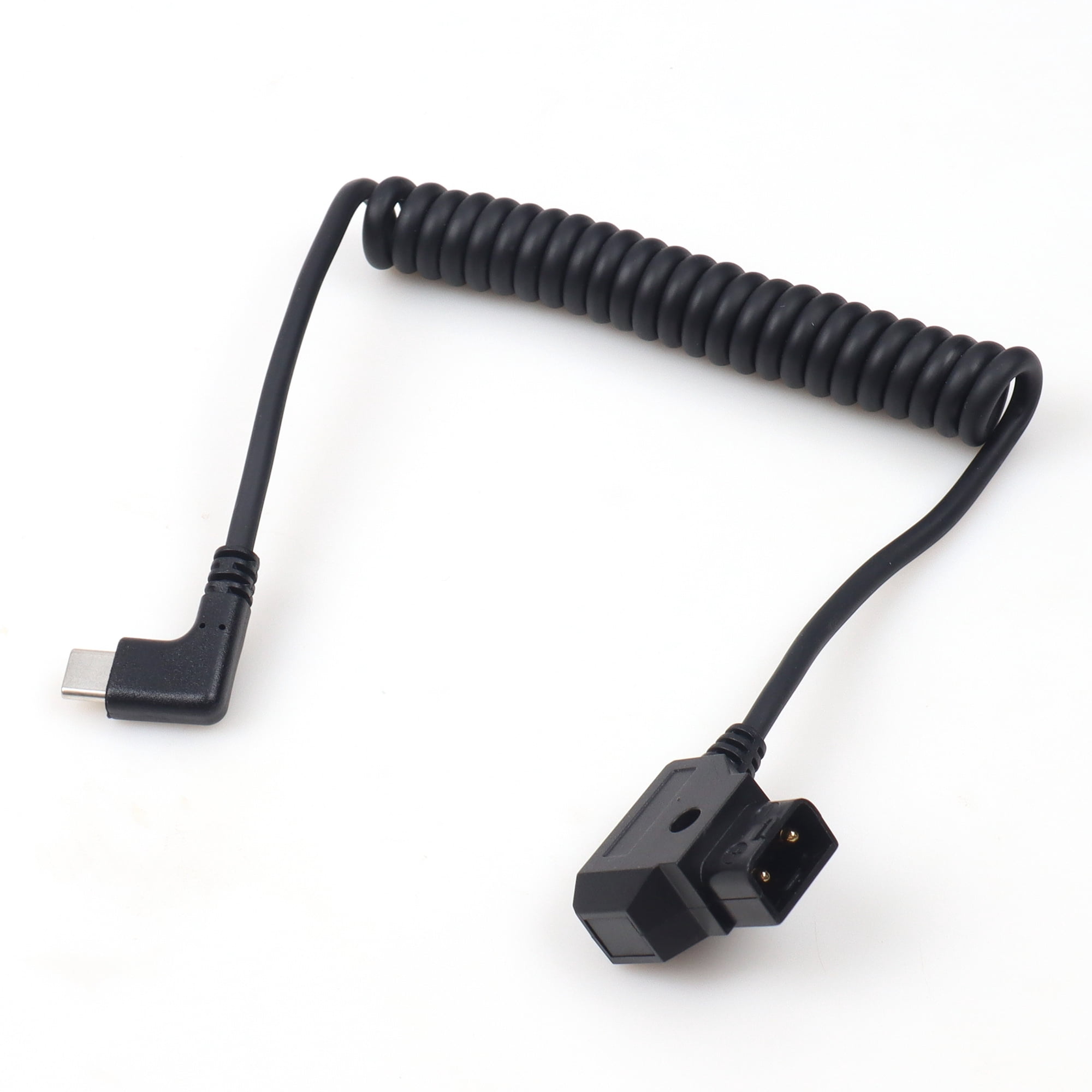 Type c Usb to d Tap Spring Cable Hirose 12 Pin Female to D-Tap Coiled ...