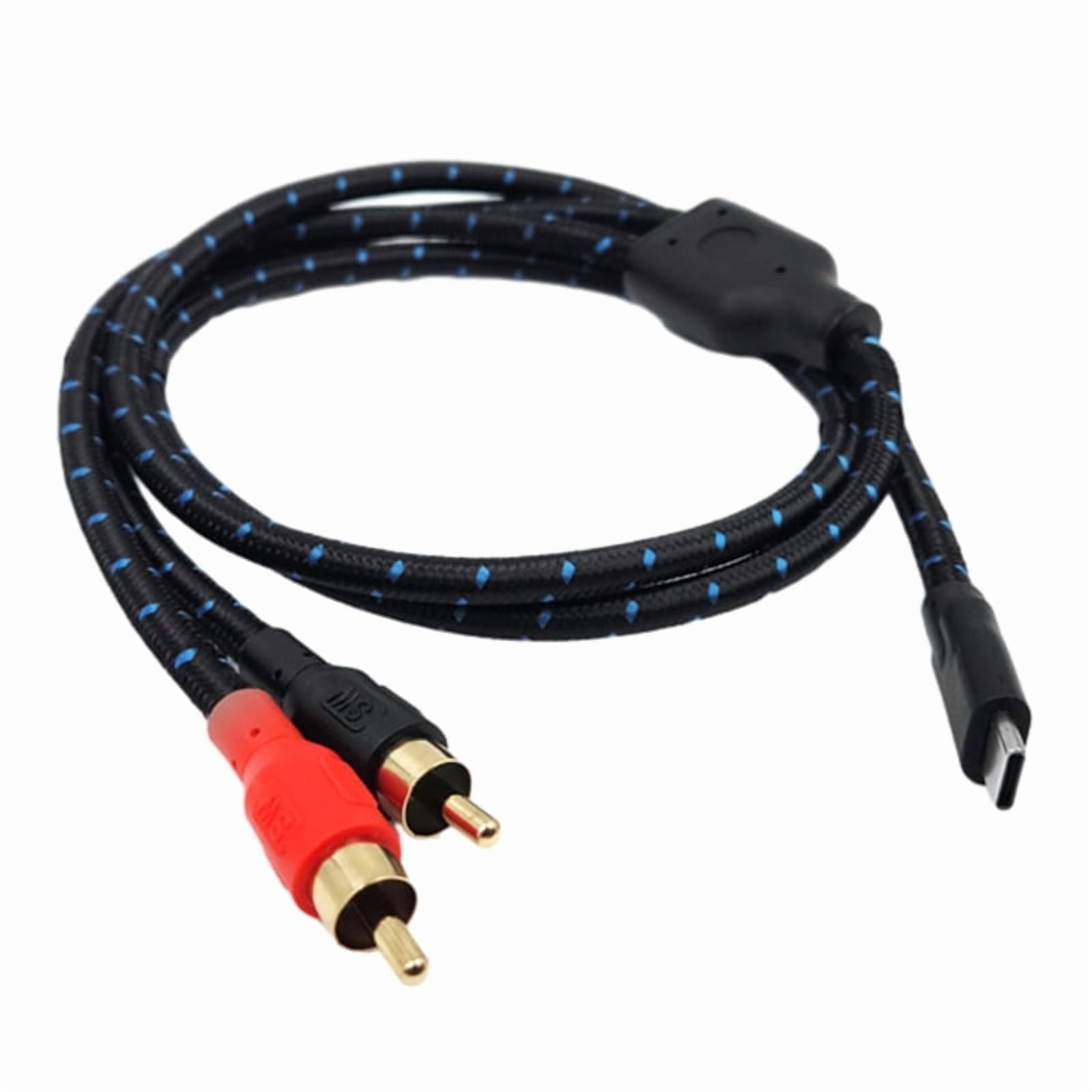 TypeC 2RCA Cable UsbC to 2RCA Conversion Converter Wire Various Length ...