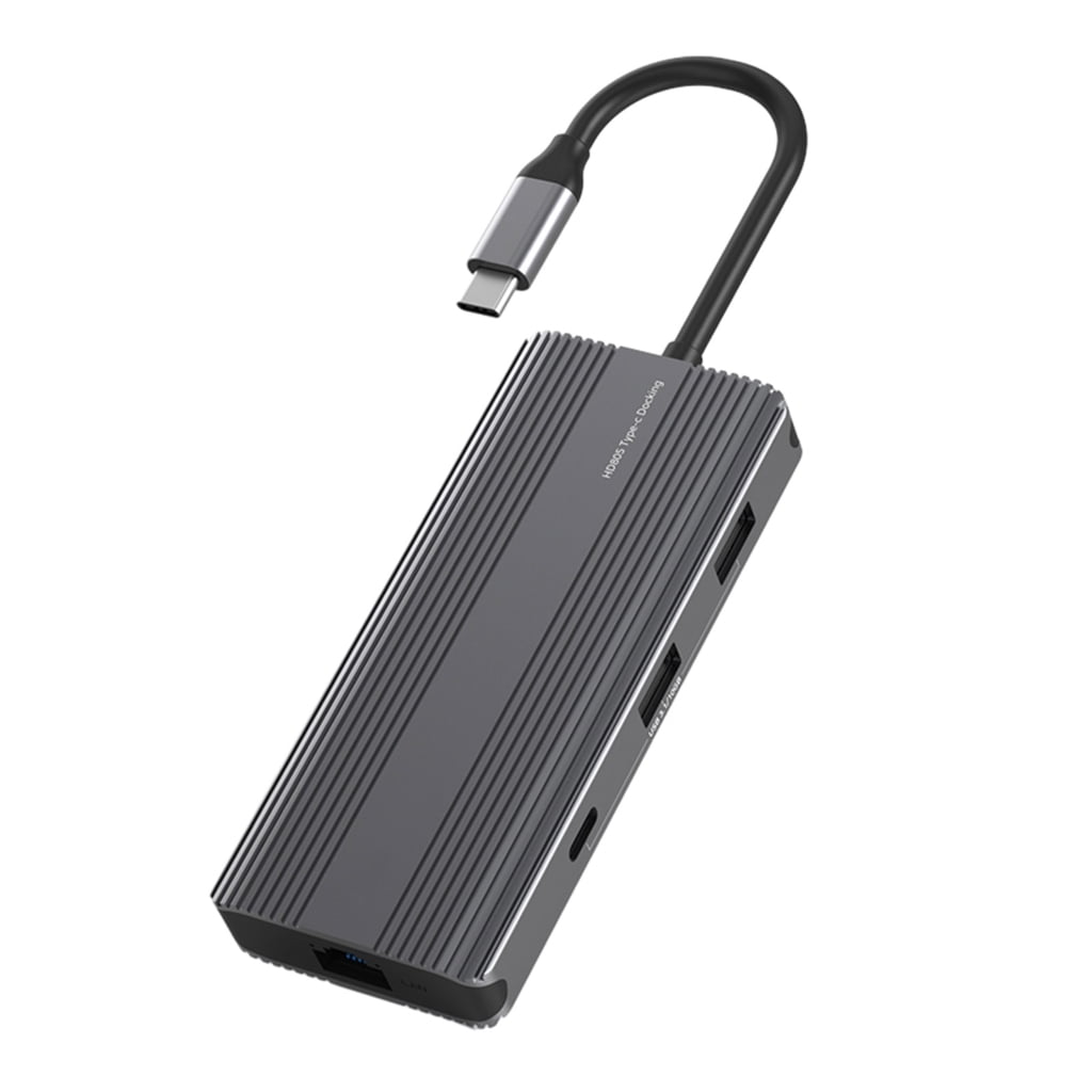 TypeC Dock HDMI-compatible2x USB Adapter Hub 10Gbps, TypeC Rj45 TF ...