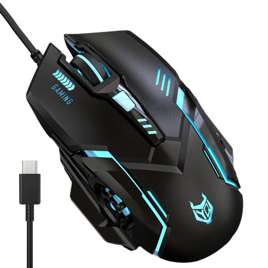 TypeC Mouse USB C Gaming Mouse Adjustable 3600DP RGB Enhanced Gaming ...