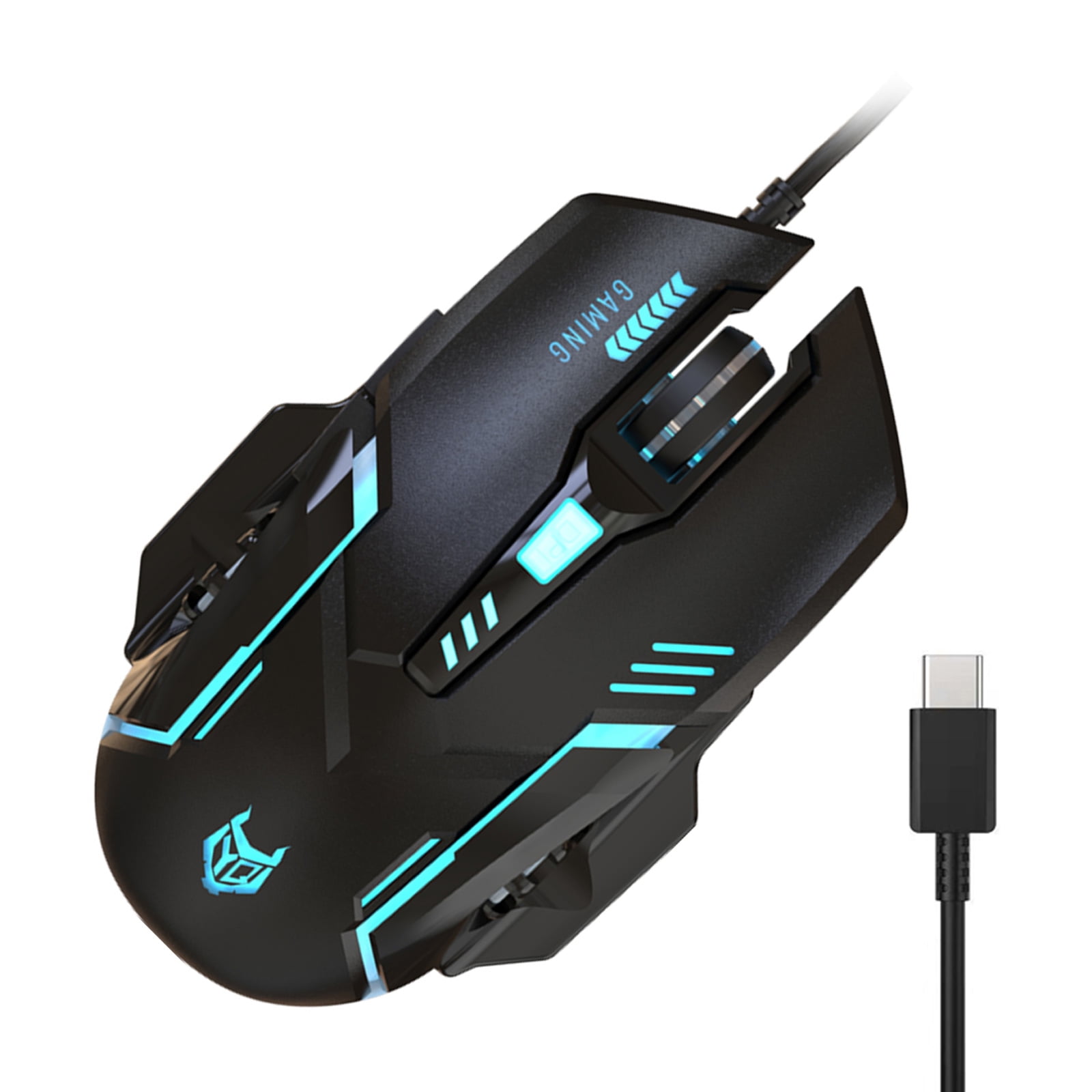 TypeC Mouse USB C Gaming Mouse Adjustable 3600DP RGB Enhanced Gaming ...
