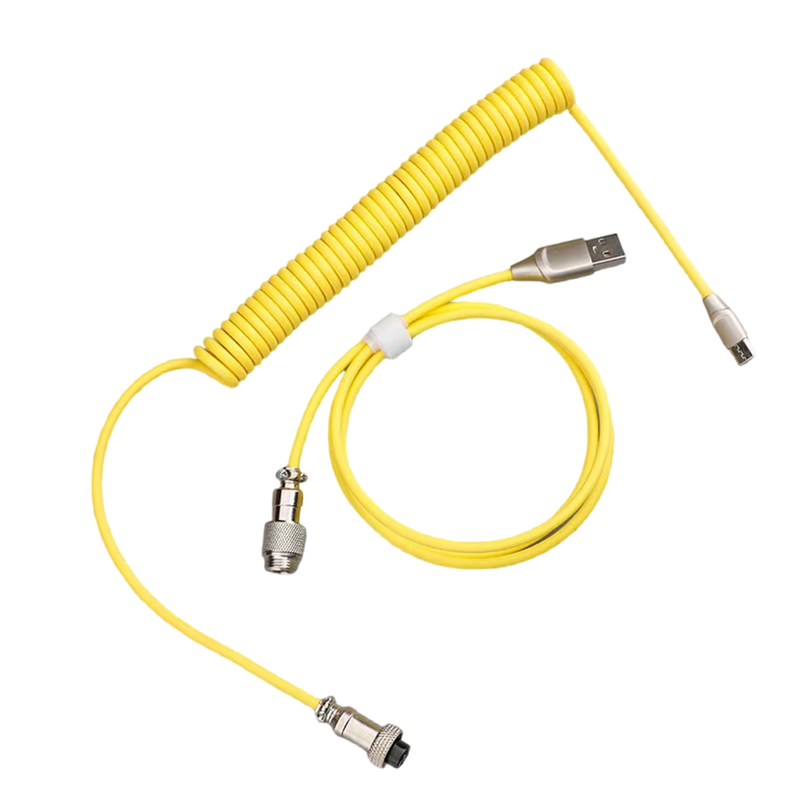 TypeC USB Cable Mechanical Keyboards Coiled Spring Wire Spirals ...