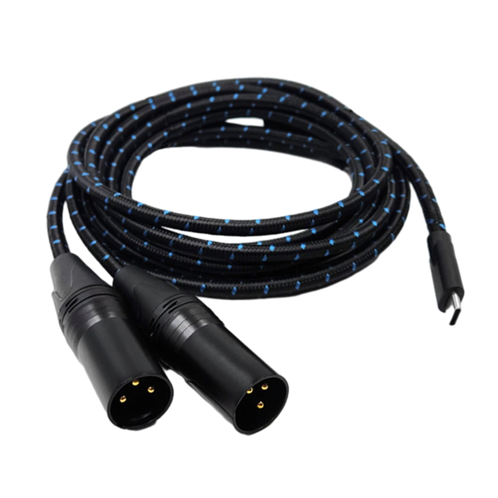 TypeC to 2XLR Cabe Line Clear and Balances UsbC to 2XLR for Amplifiers ...