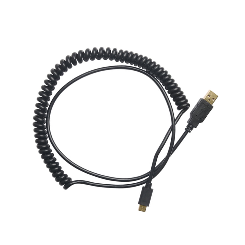 Typec Data Cable Camcorder USB Cables Phone Clamp Mount Spring Coil ...