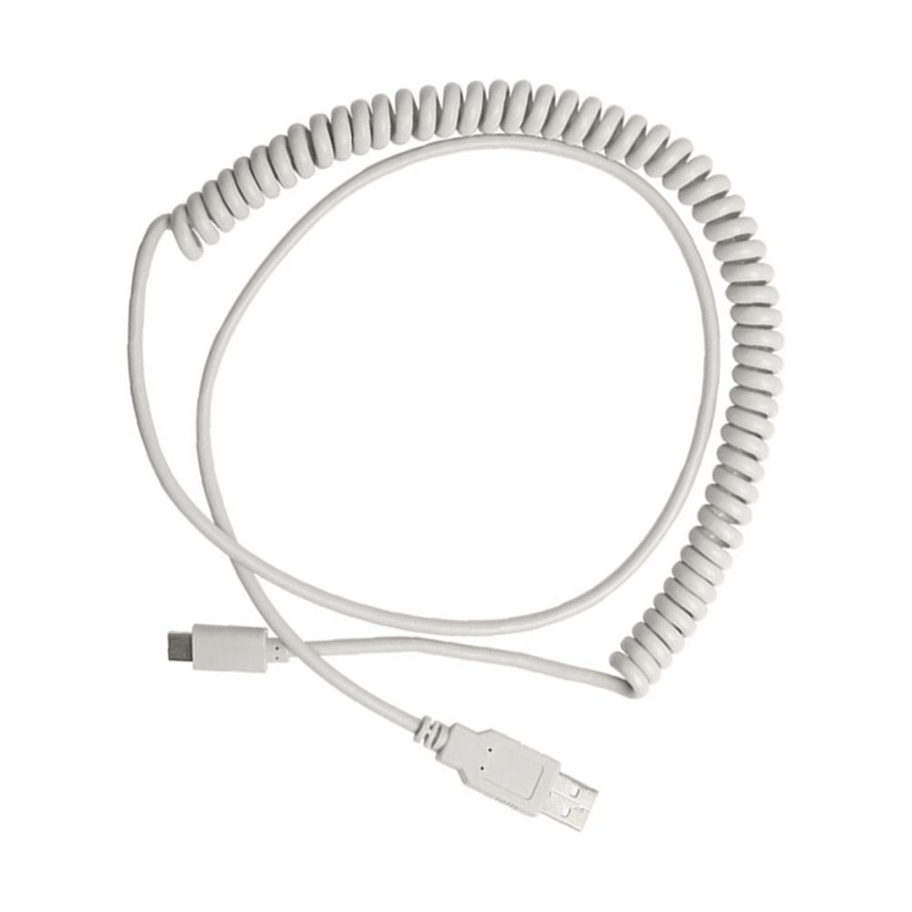 Typec Data Cable Coiled Keyboard Mechanical Spring Wire for Keyboards ...