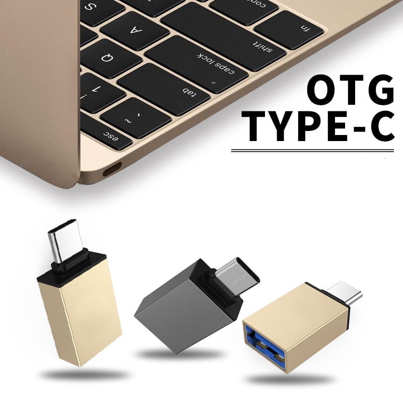 Typec aluminum alloy otg adapter usb to typec data transmission ...