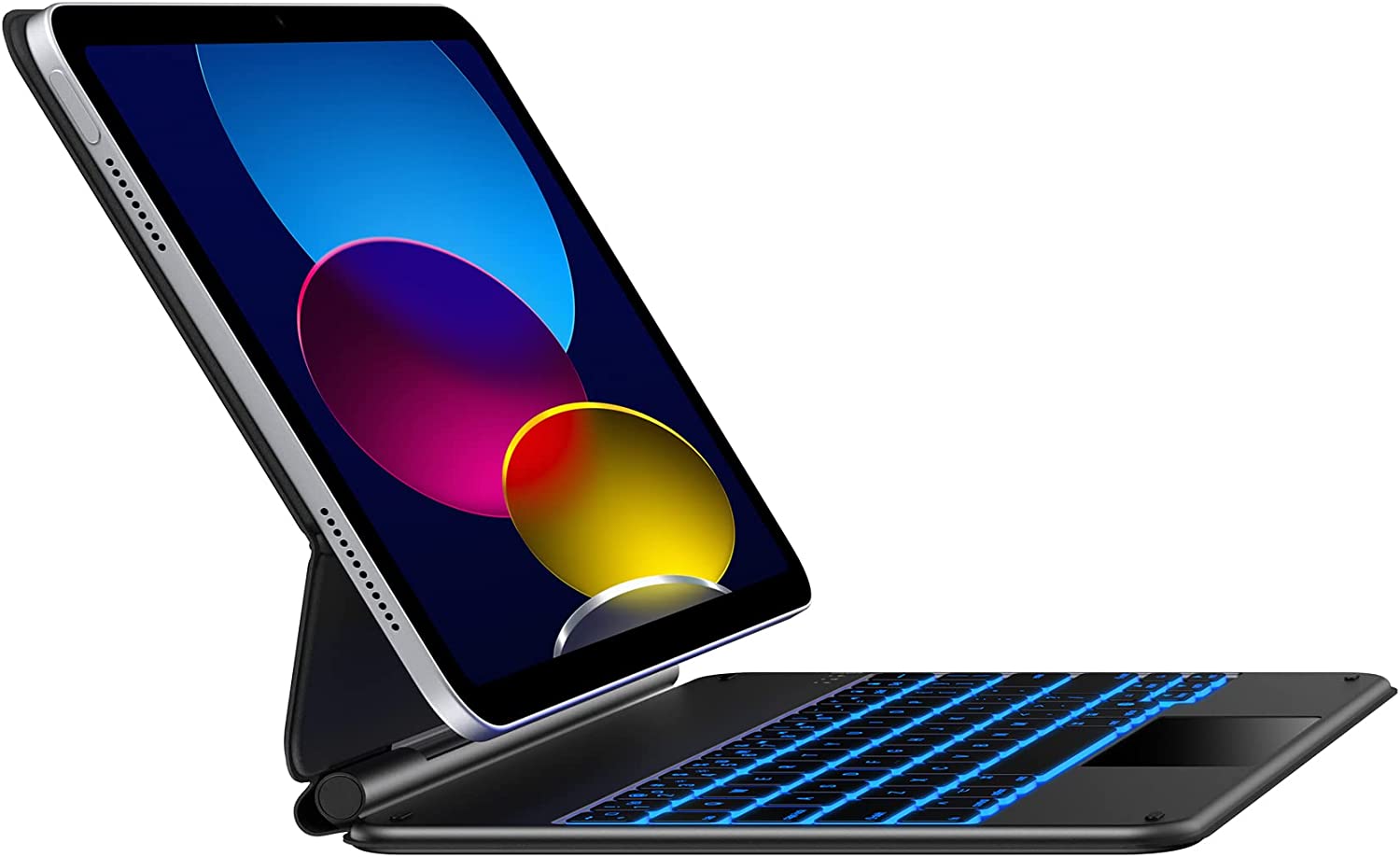 iPad 10th Generation 2022 10.9" Keyboard Case Cute Round Key Color ...