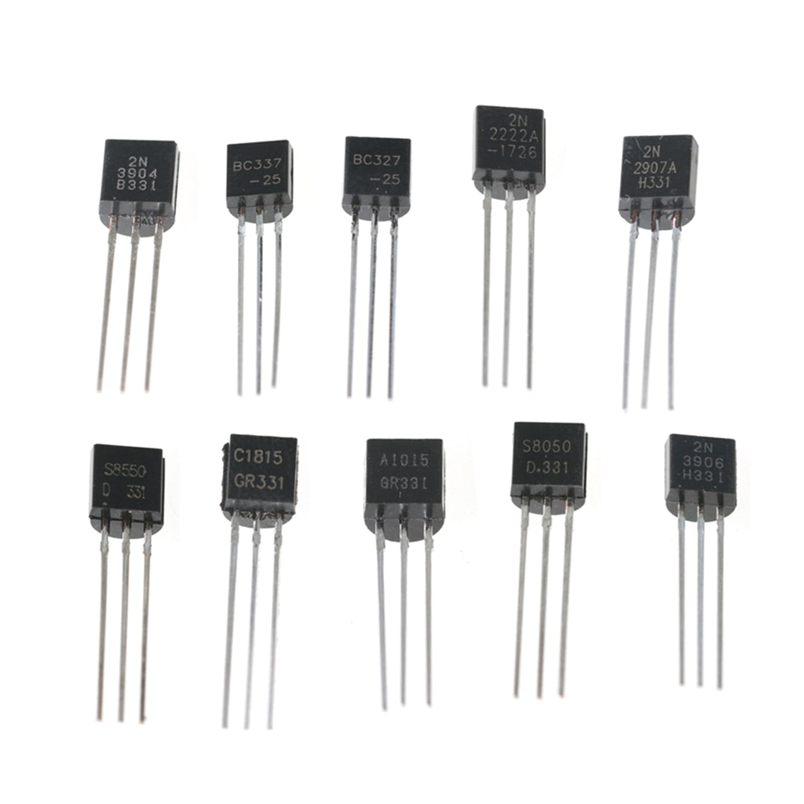 Types 600PCS TO-92 Transistor 15 Types Values Kit Set 2N222/ 2N3904 ...