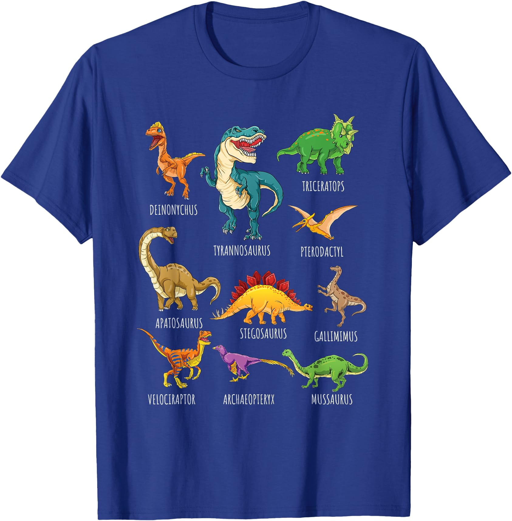 Types Of Dinosaurs Graphics Dino Identification Unisex T-Shirt for Men ...