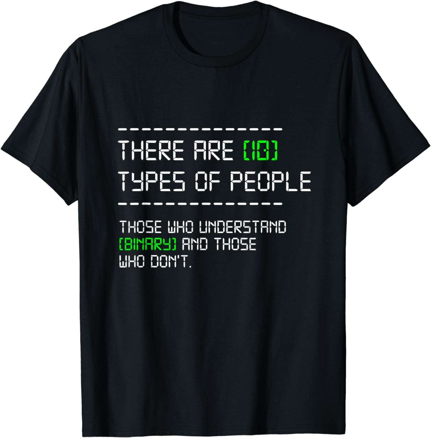 Types Of People Computer Nerd Binary Code Programmer Gift T-Shirt - Walmart.com
